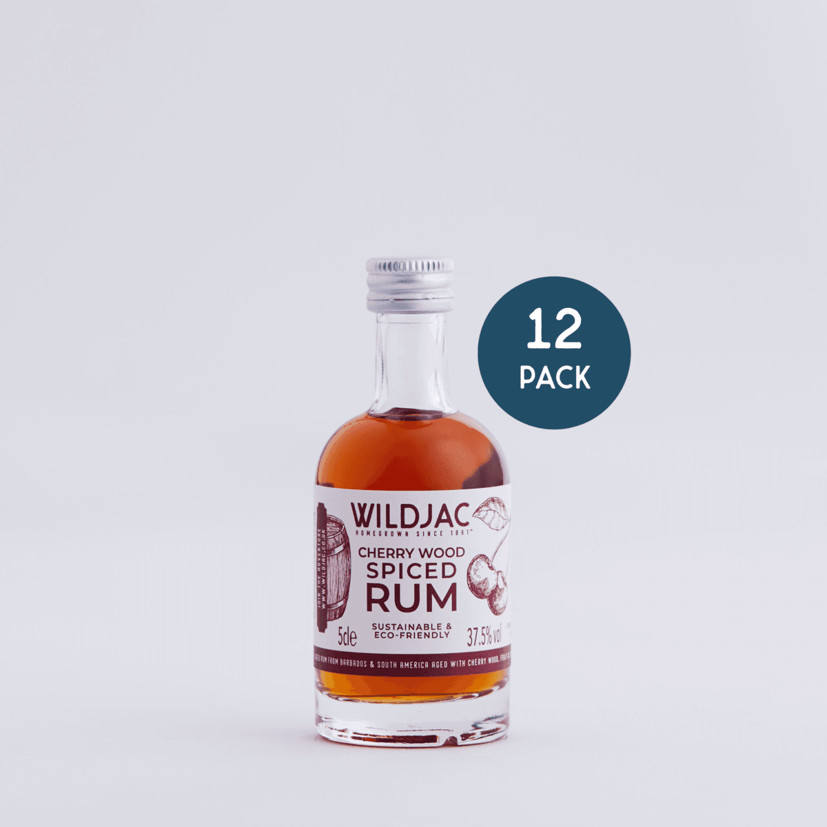 Cherry Wood Spiced Rum 12x 5cl Miniatures - WildJac